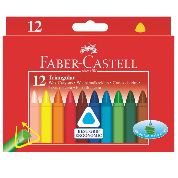 Faber Castell Voskovky Triangular, 12 ks | predskolak.sk